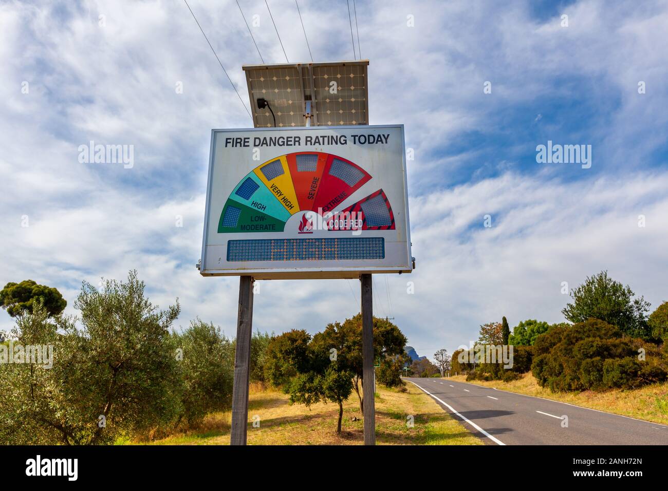 Fire danger rating information hi-res stock photography and images - Alamy