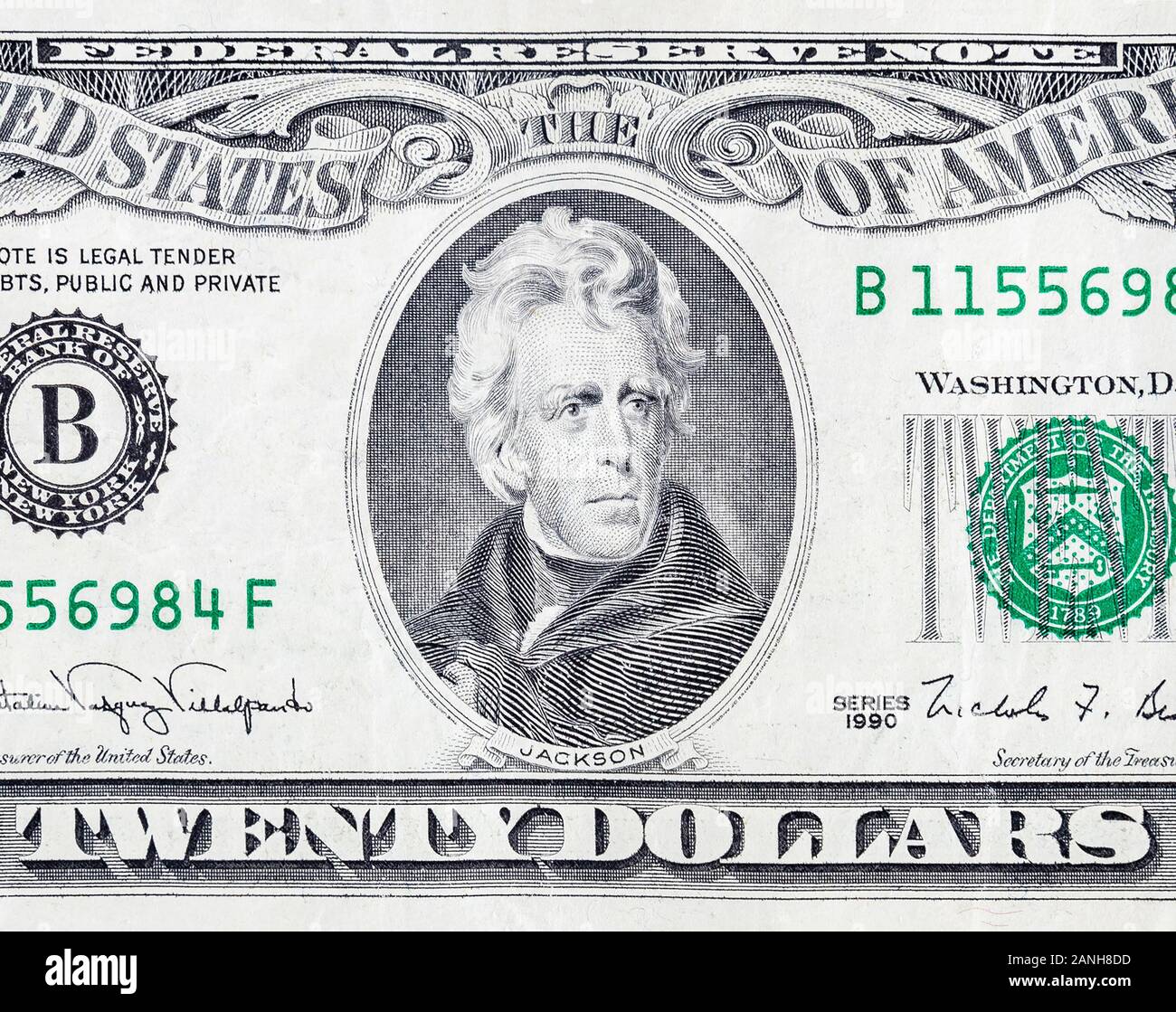 Andrew Jackson 20 Dollar Bill