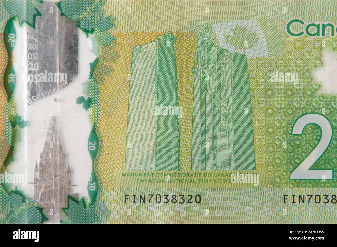 Canadian National Vimy Ridge Memorial from Canada 20 Dollars 2012 ...