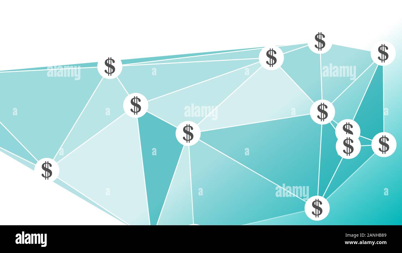 Vector money finance layout graphic, digital lines connected Stock ...