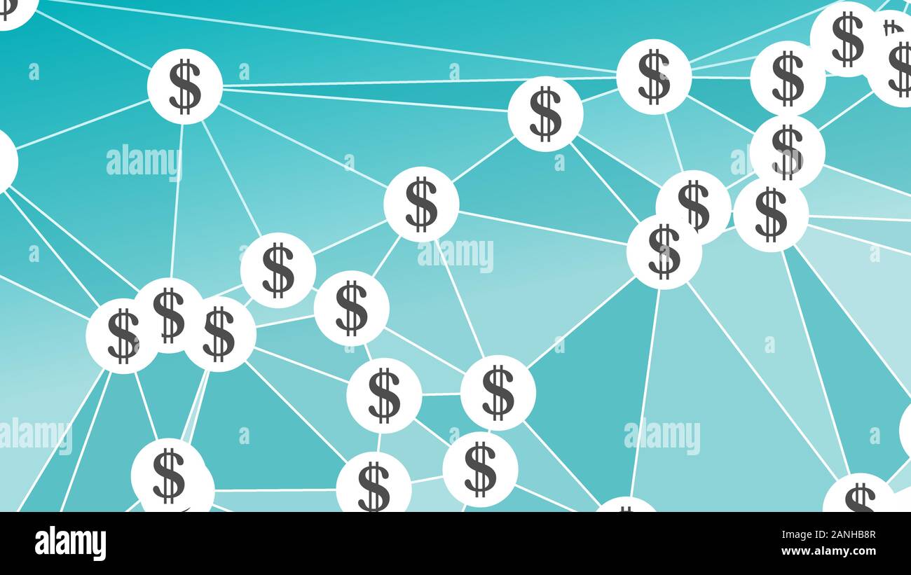 Business finance money, digital lines connected vector graphics Stock ...