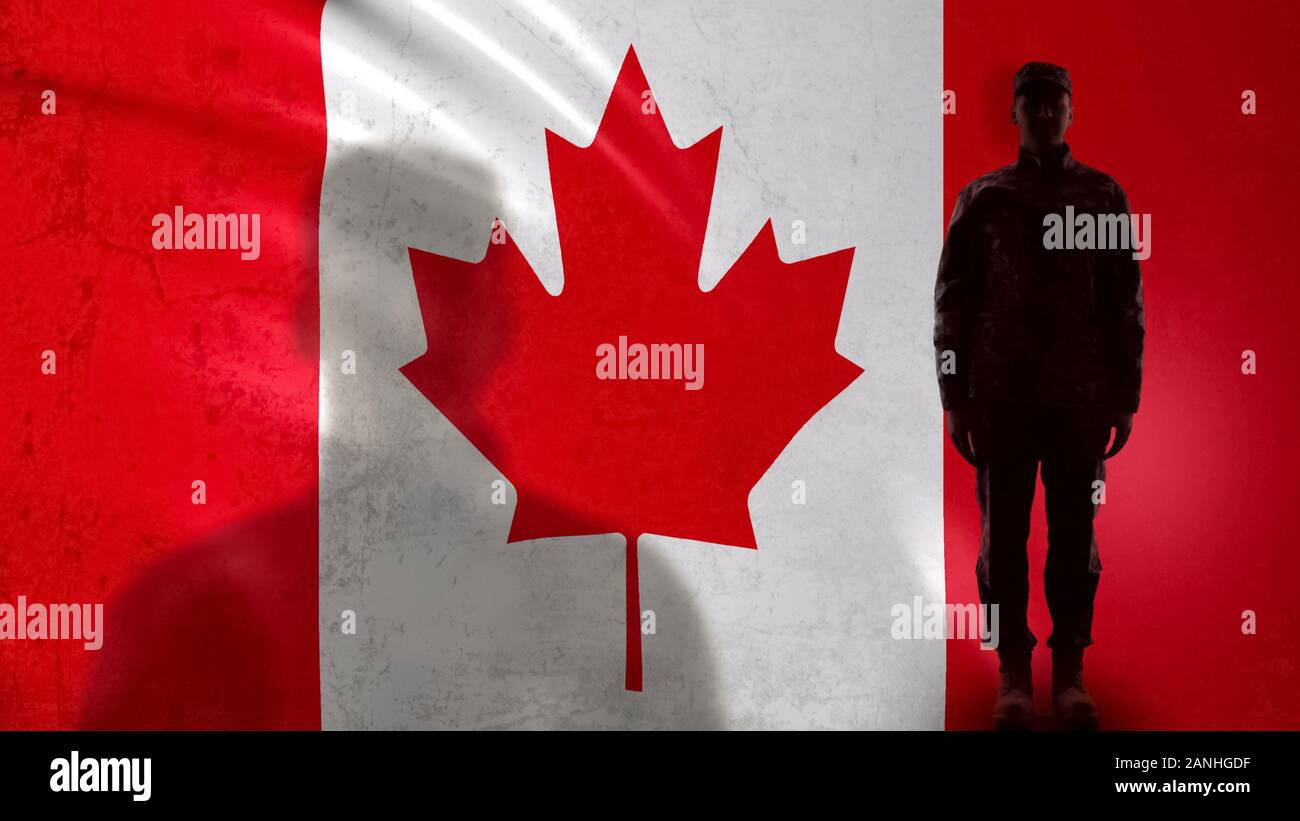 Canadian soldier standing hi-res stock photography and images - Alamy