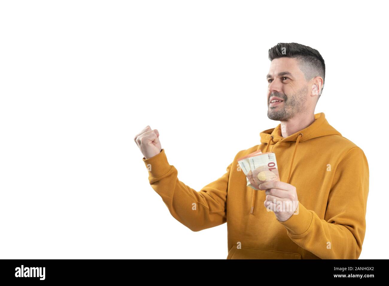 Win money excited Cut Out Stock Images & Pictures - Alamy