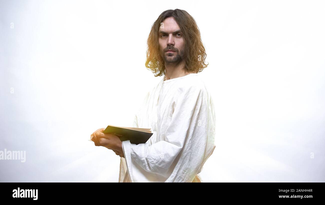 Person dying, soul looking at God with Bible on heaven, phenomenon ...