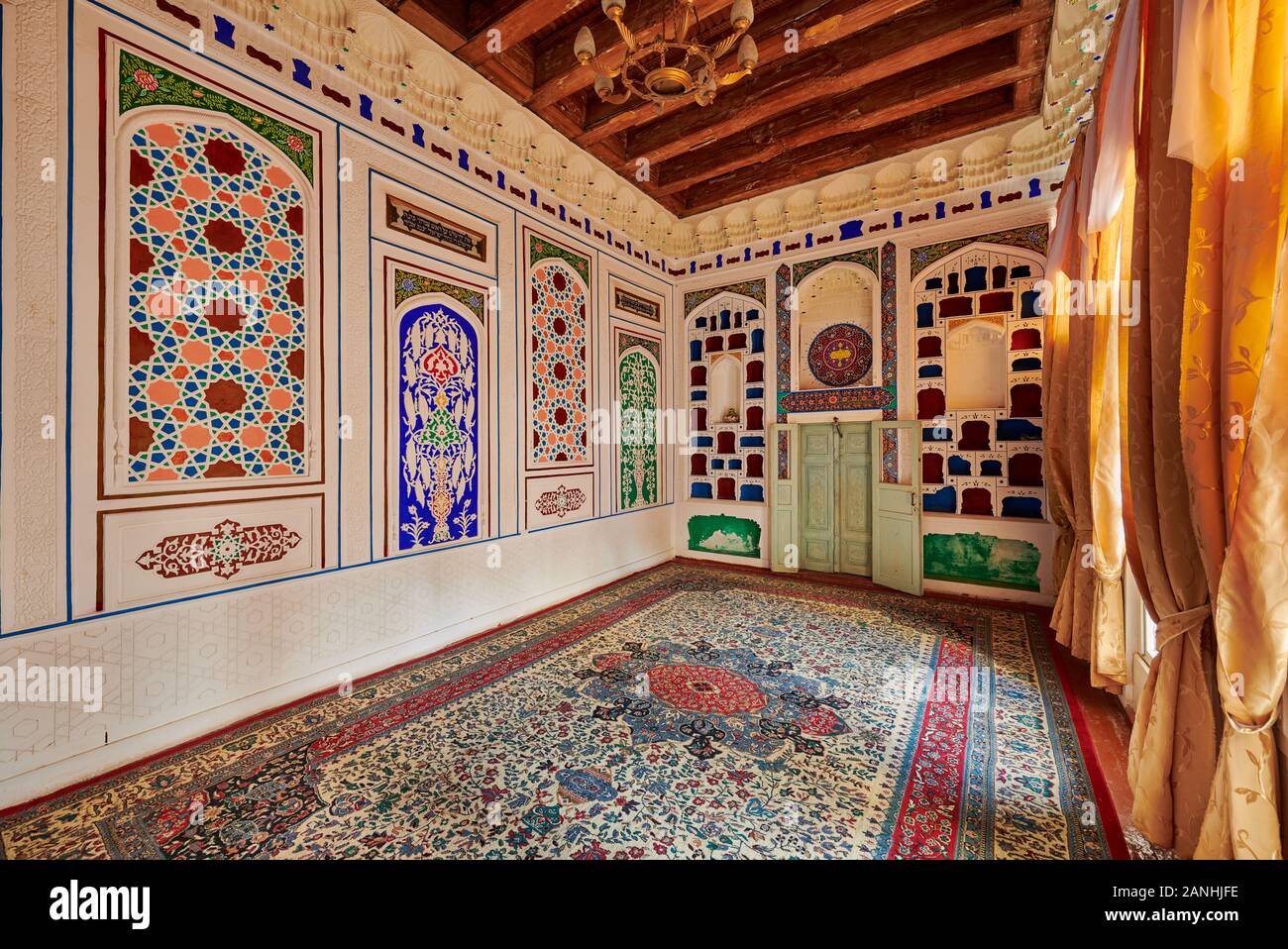 Ornate Decoration Inside an old Jewish home, Jewish decorated room ...