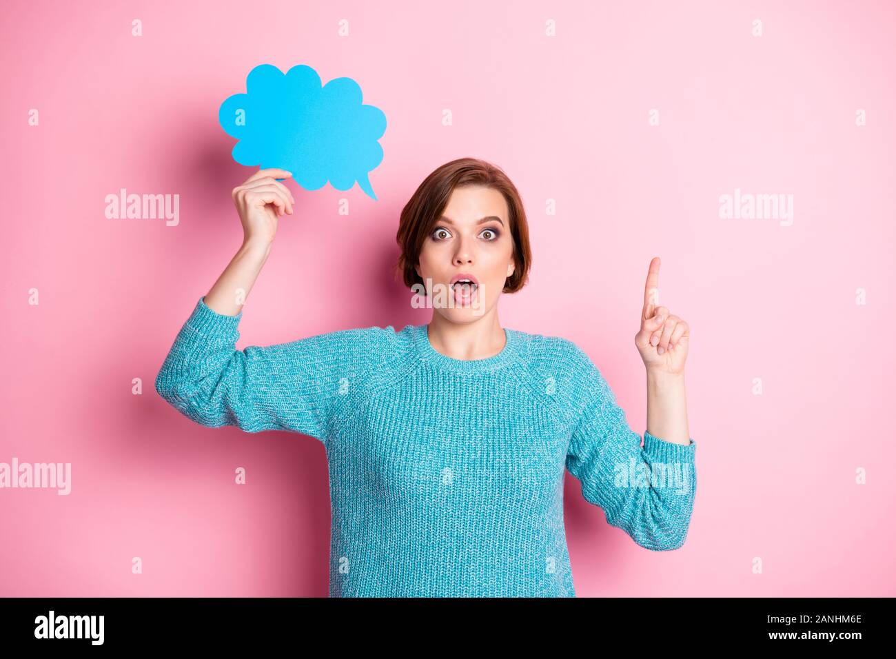 Portrait of her she nice attractive pretty lovely amazed brainy brown ...