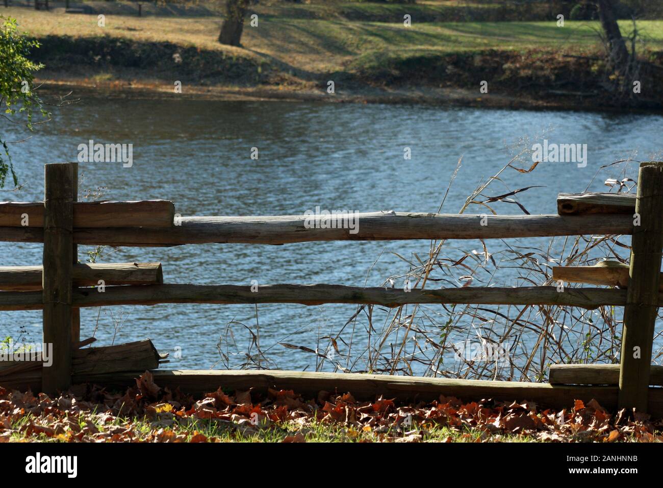 James River viewed from the Blue Ridge Parkway in Virginia, USA Stock ...