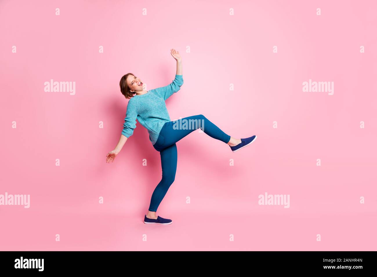 Full length body size view of her she nice attractive lovely funky ...