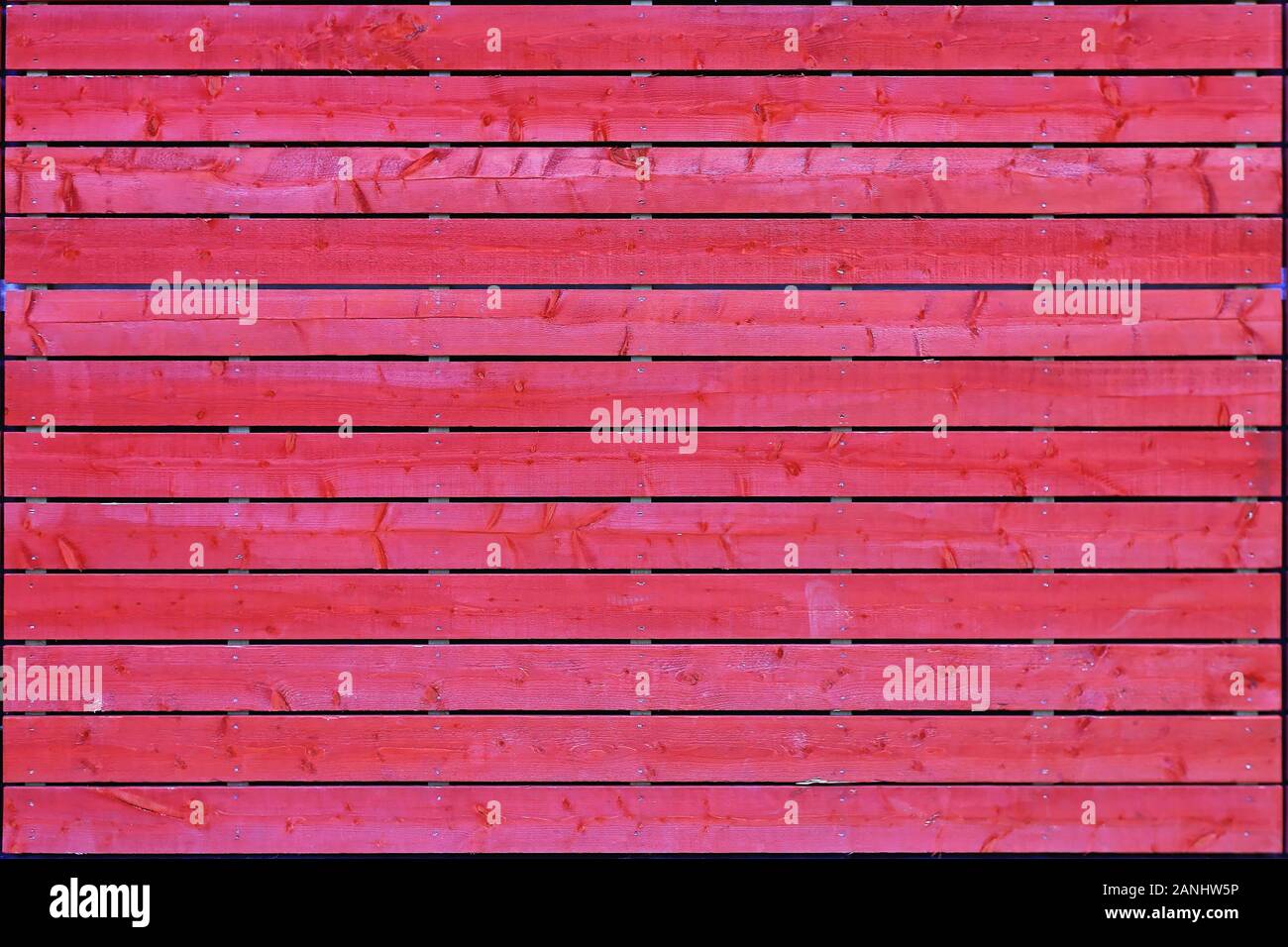 Horizontal Red Plank Wood Background Stock Photo - Alamy