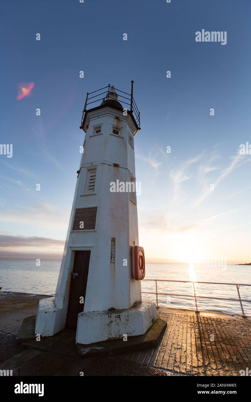 Town of Anstruther, Scotland. The late 19th century Thomas Chalmers ...