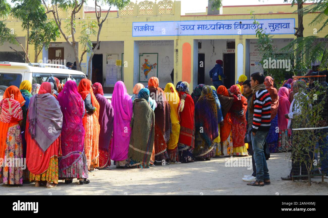 Indian vote queue men hi-res stock photography and images - Alamy