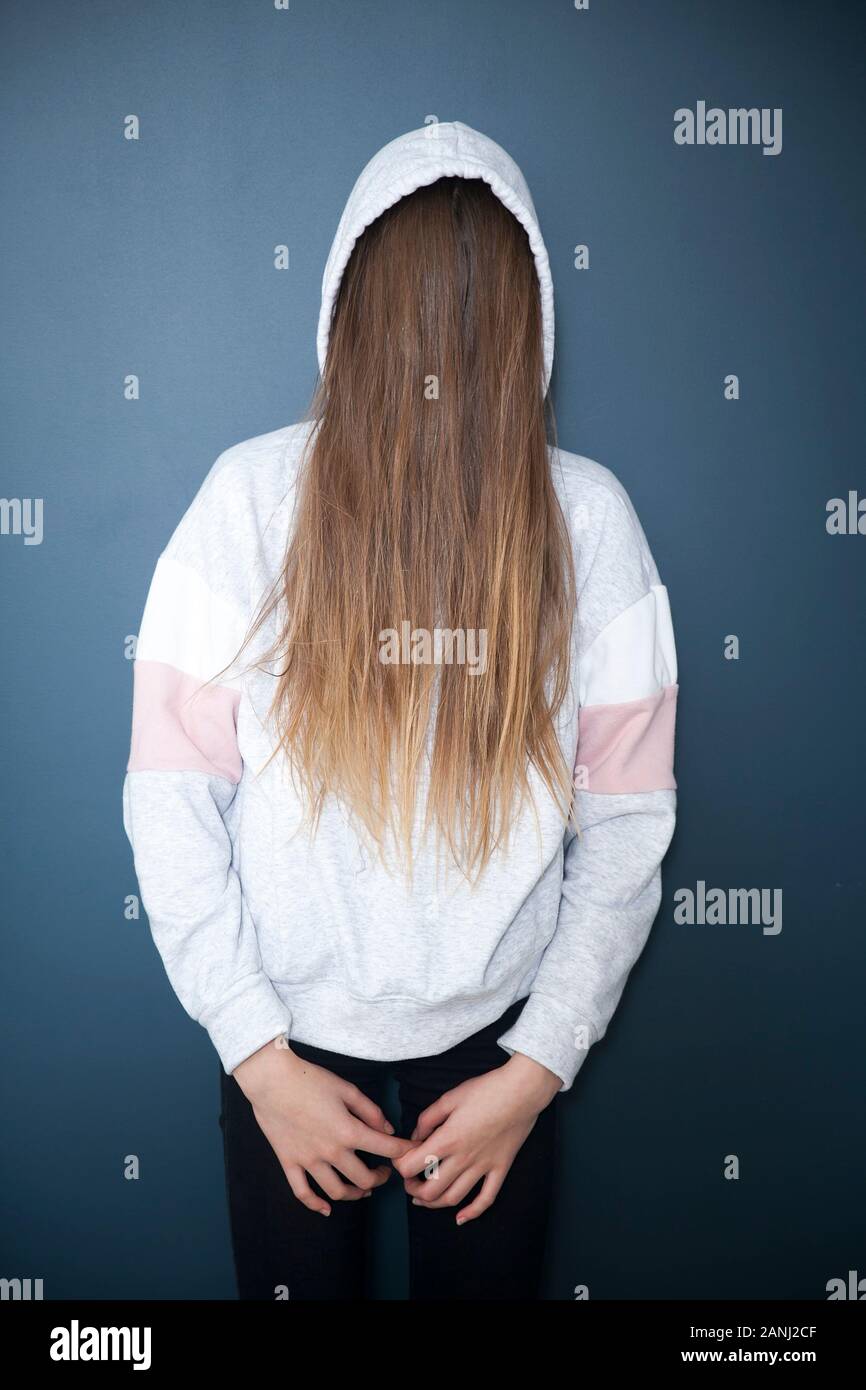 Hand blocking face hi-res stock photography and images - Alamy