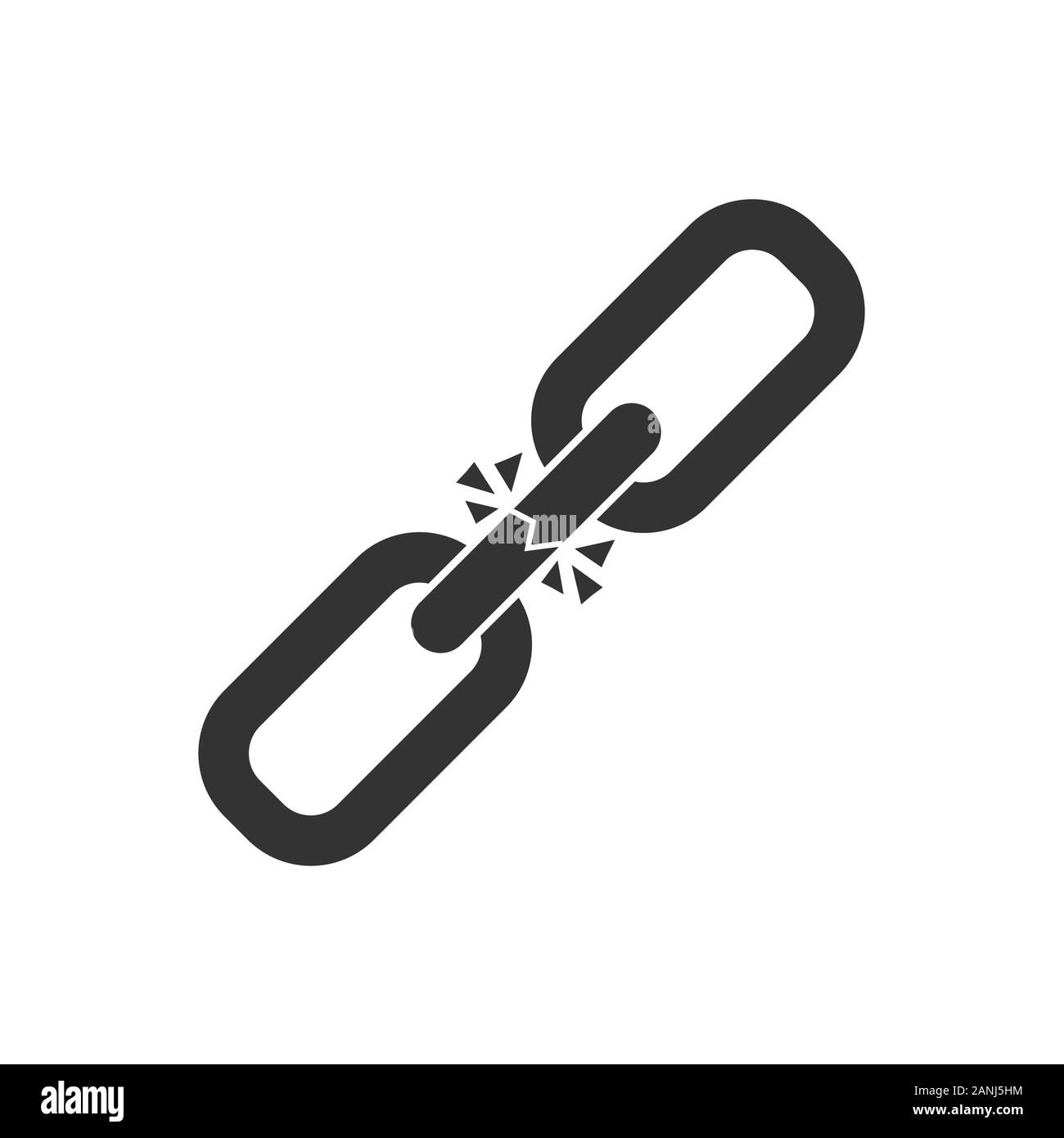 Data protection image. Including broken chain. Vector Illustration ...