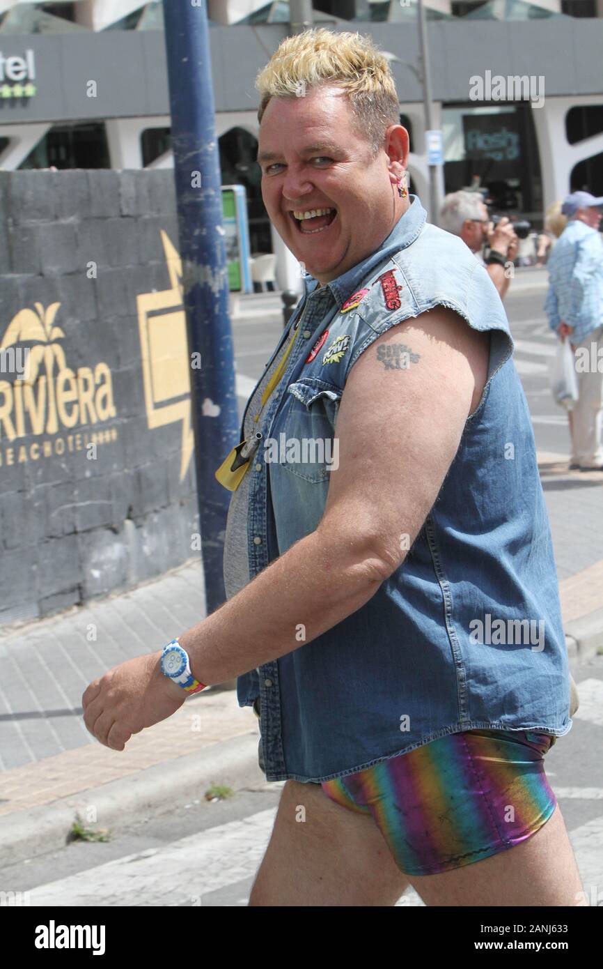 Tony Maudsley AKA KENNETH get sstuck in to the chips as he makes his ...