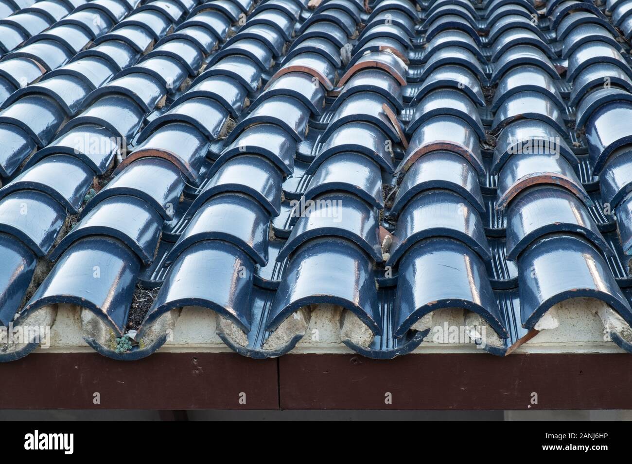 Blue Enamel Tiles High Resolution Stock Photography and Images - Alamy