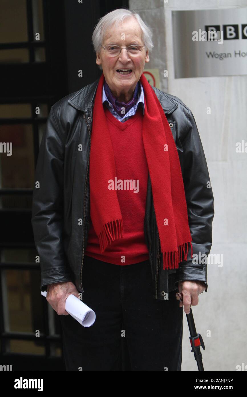 Nicholas Parsons BBC Radio 06/12/2016 Pic Jack Ludlam Stock Photo - Alamy