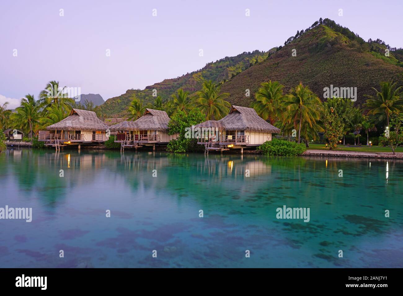 MOOREA, FRENCH POLYNESIA -30 NOV 2018- View of the Intercontinental ...
