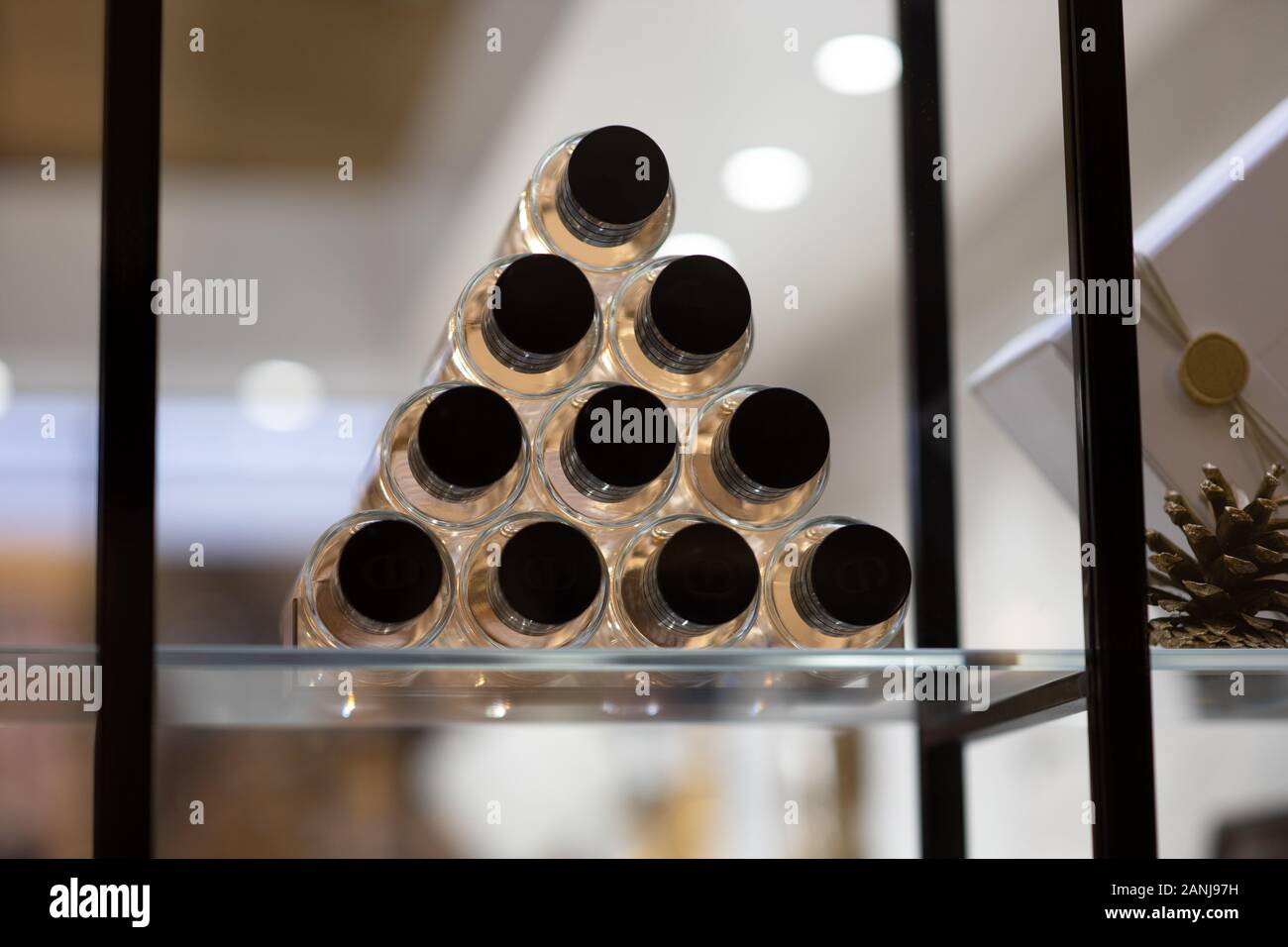 perfume in the window of an expensive perfume store Stock Photo - Alamy