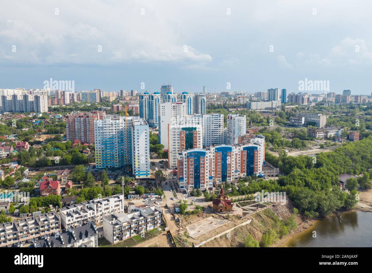 Fall city aerial Stock Photo - Alamy