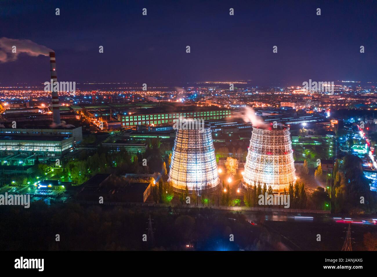 Heat station barrel Stock Photo - Alamy