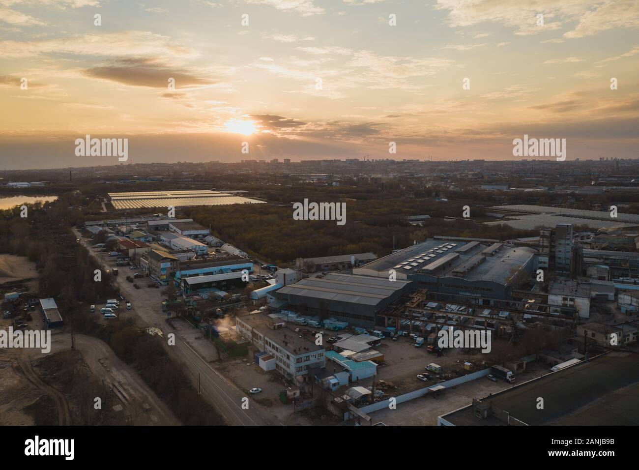 Industrial zone aerial Stock Photo - Alamy Industrial zone aerial Stock Photo - Alamy