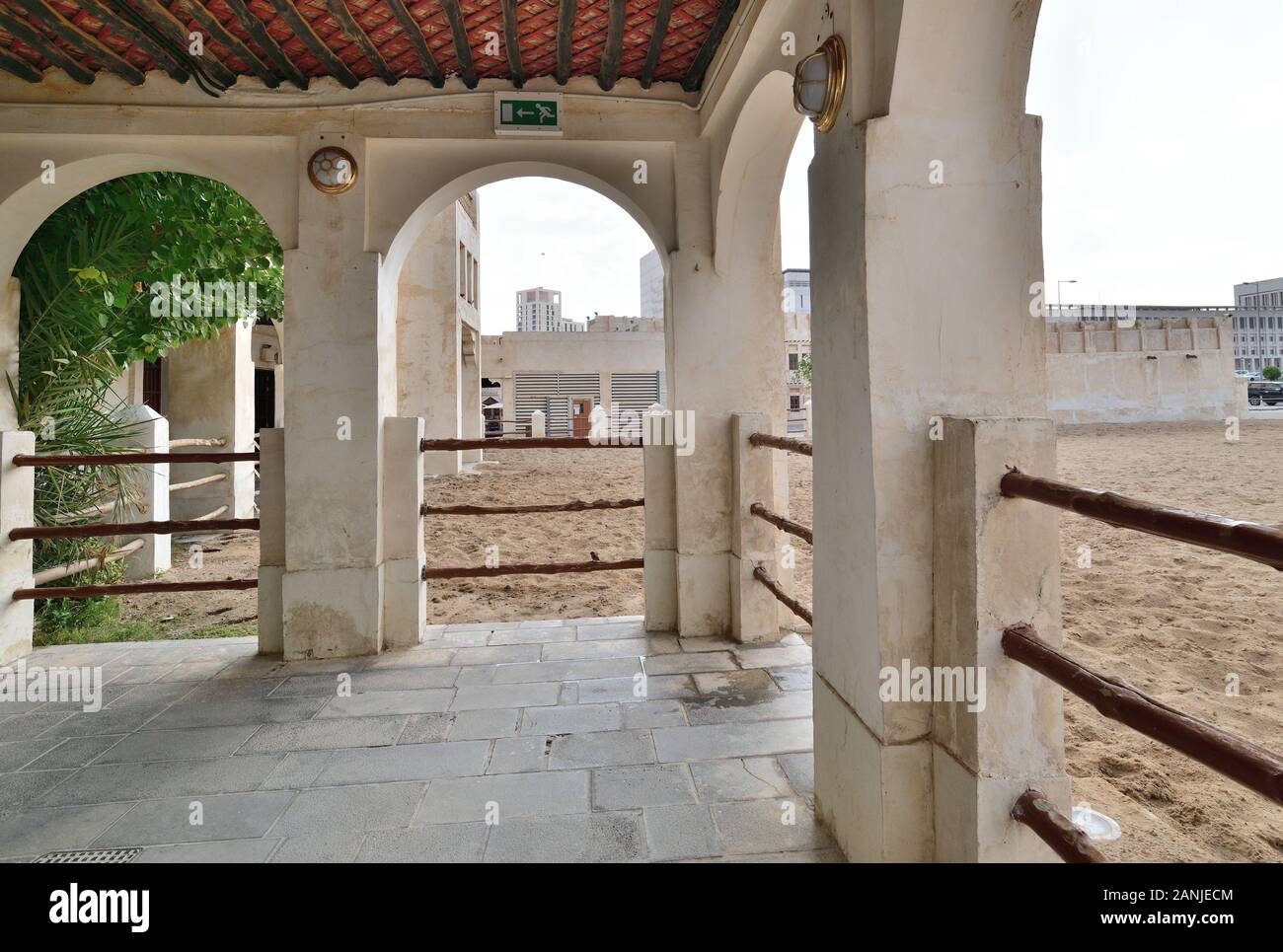 Horses Stables, Souq Waqif in Doha, Qatar Stock Photo - Alamy