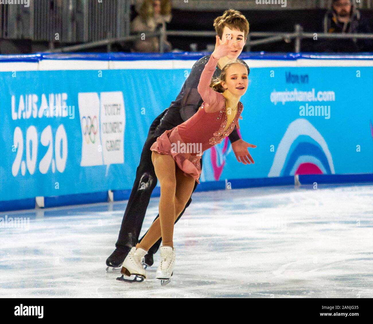 Lausanne, Switzerland. 15th Jan, 2020. Brooke Mcintosh and Brandon ...