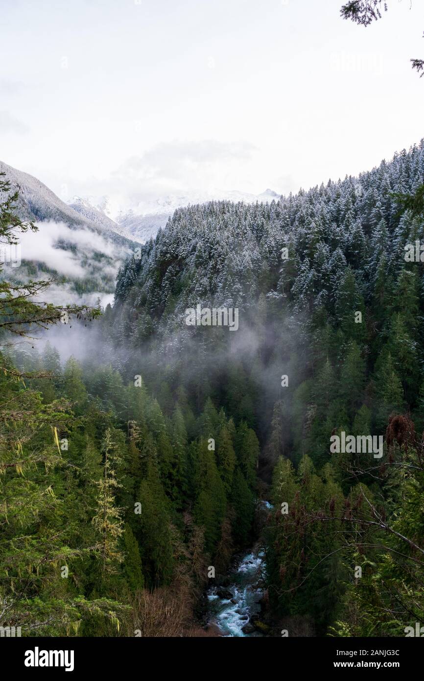 Early Season Snow in The North Cascades, Washington State Stock Photo ...