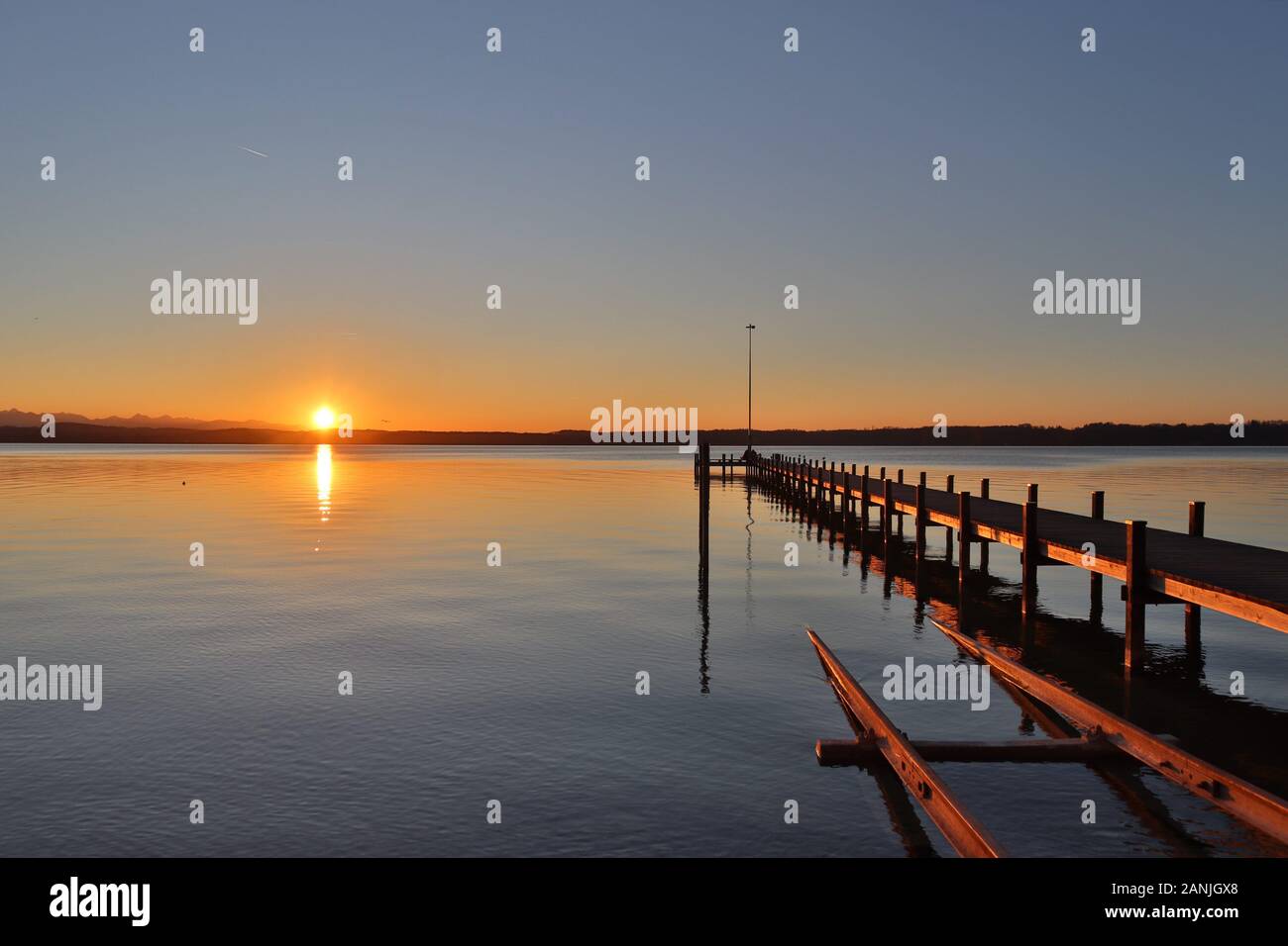 Ambach, Germany January 2020: Impressions Ambach - recreation area ...