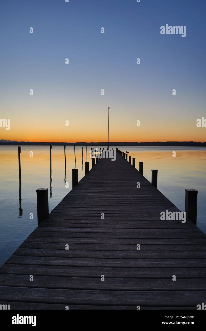 Ambach, Germany January 2020: Impressions Ambach - recreation area ...