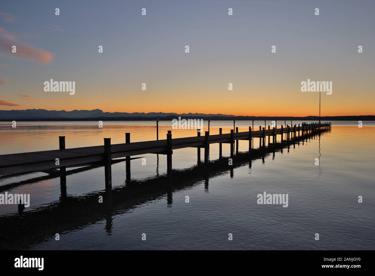 Ambach, Germany January 2020: Impressions Ambach - recreation area ...