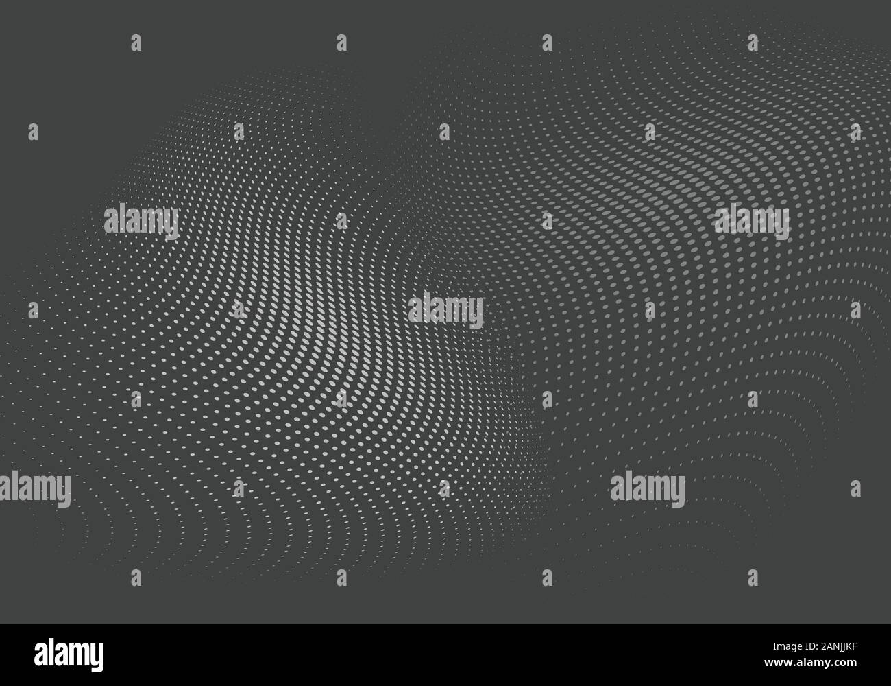 Abstract Monochrome Halftone Pattern Soft Dynamic Linesvector