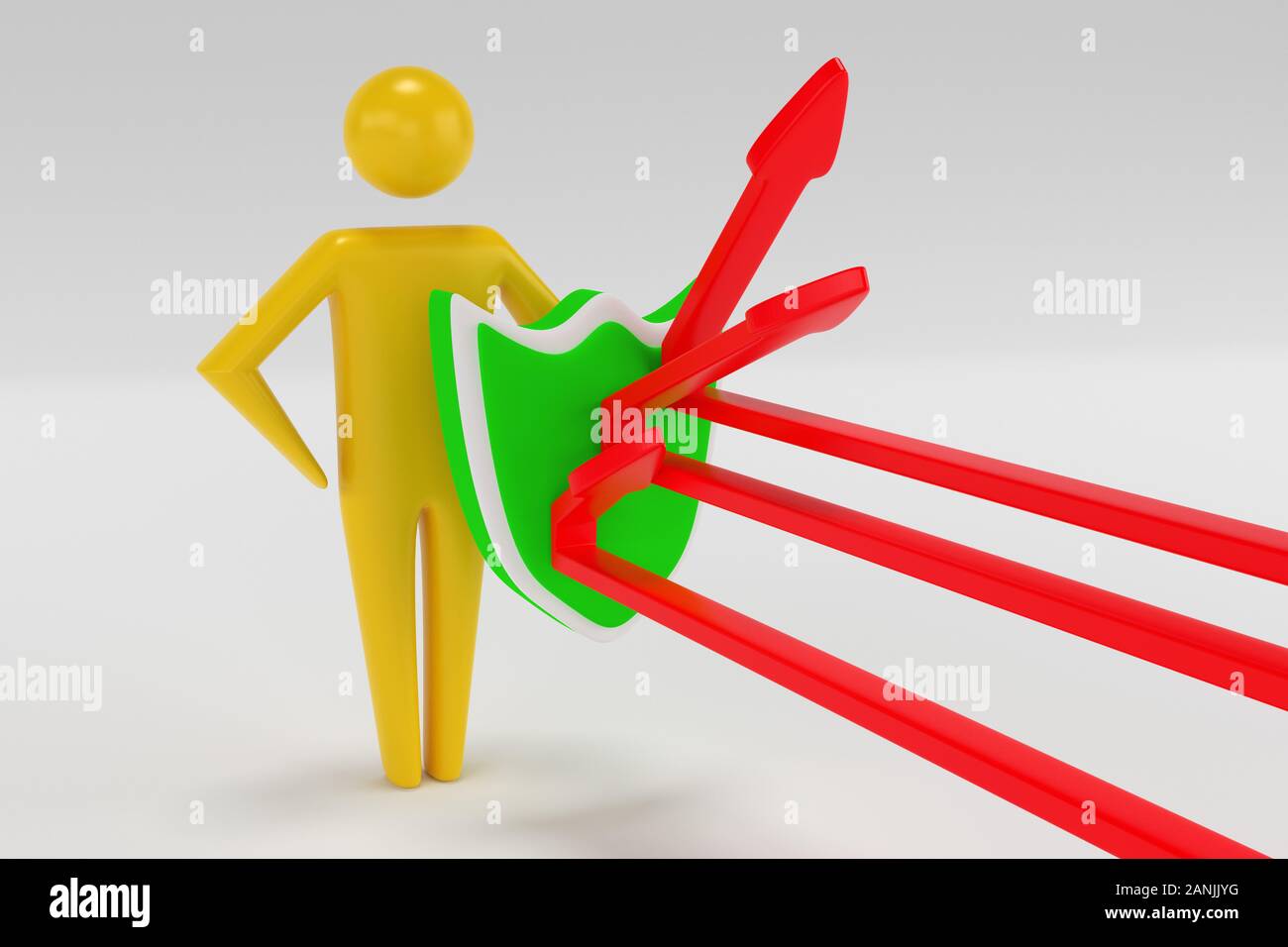 Cartoon shield arrow hi-res stock photography and images - Alamy