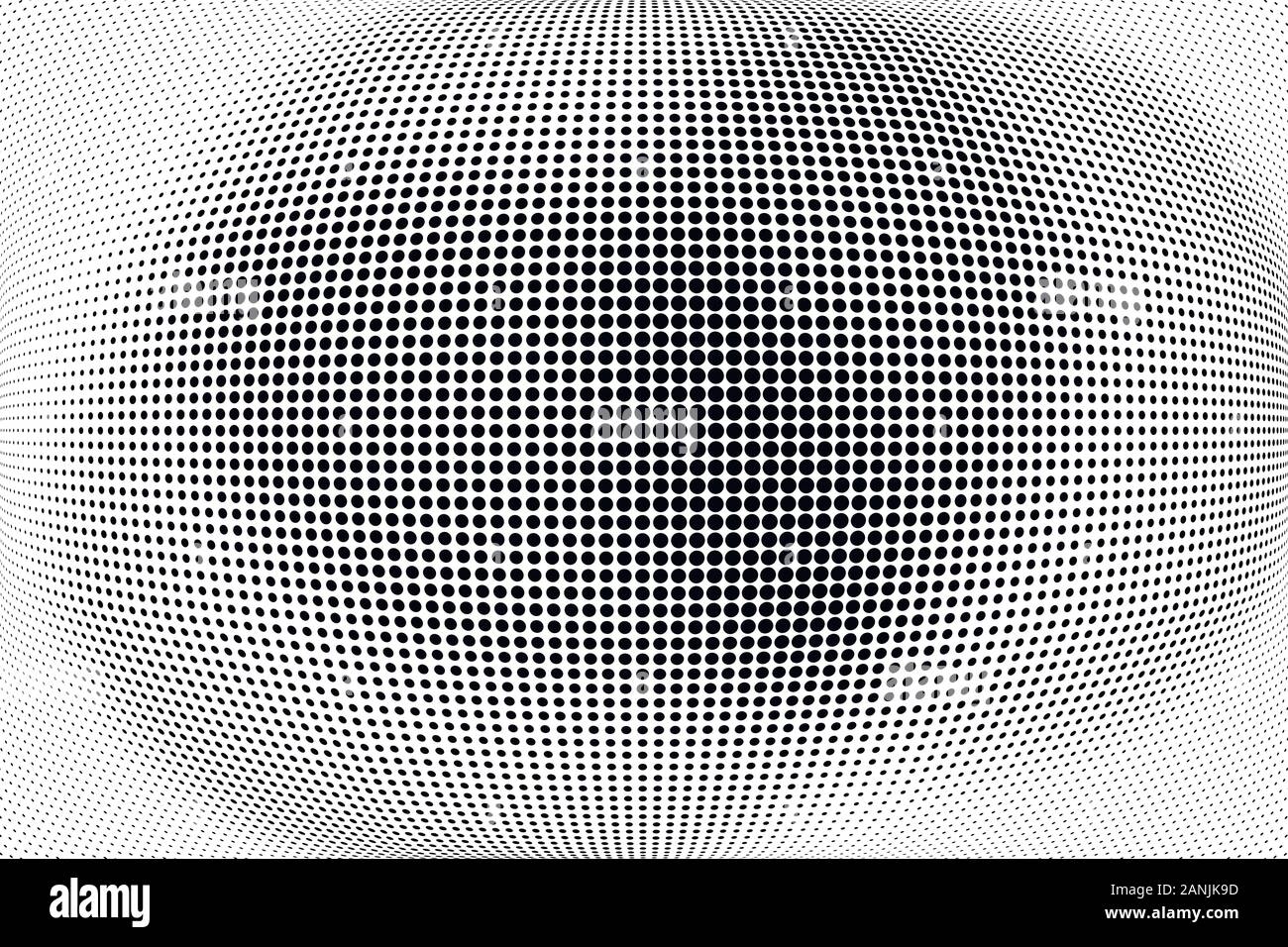 Abstract Monochrome Halftone Pattern Soft Dynamic Linesvector