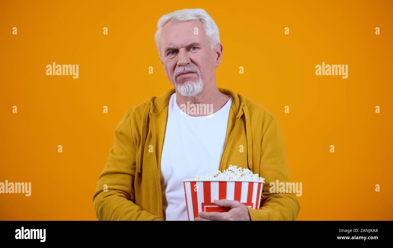 Boring man senior food hi-res stock photography and images - Alamy