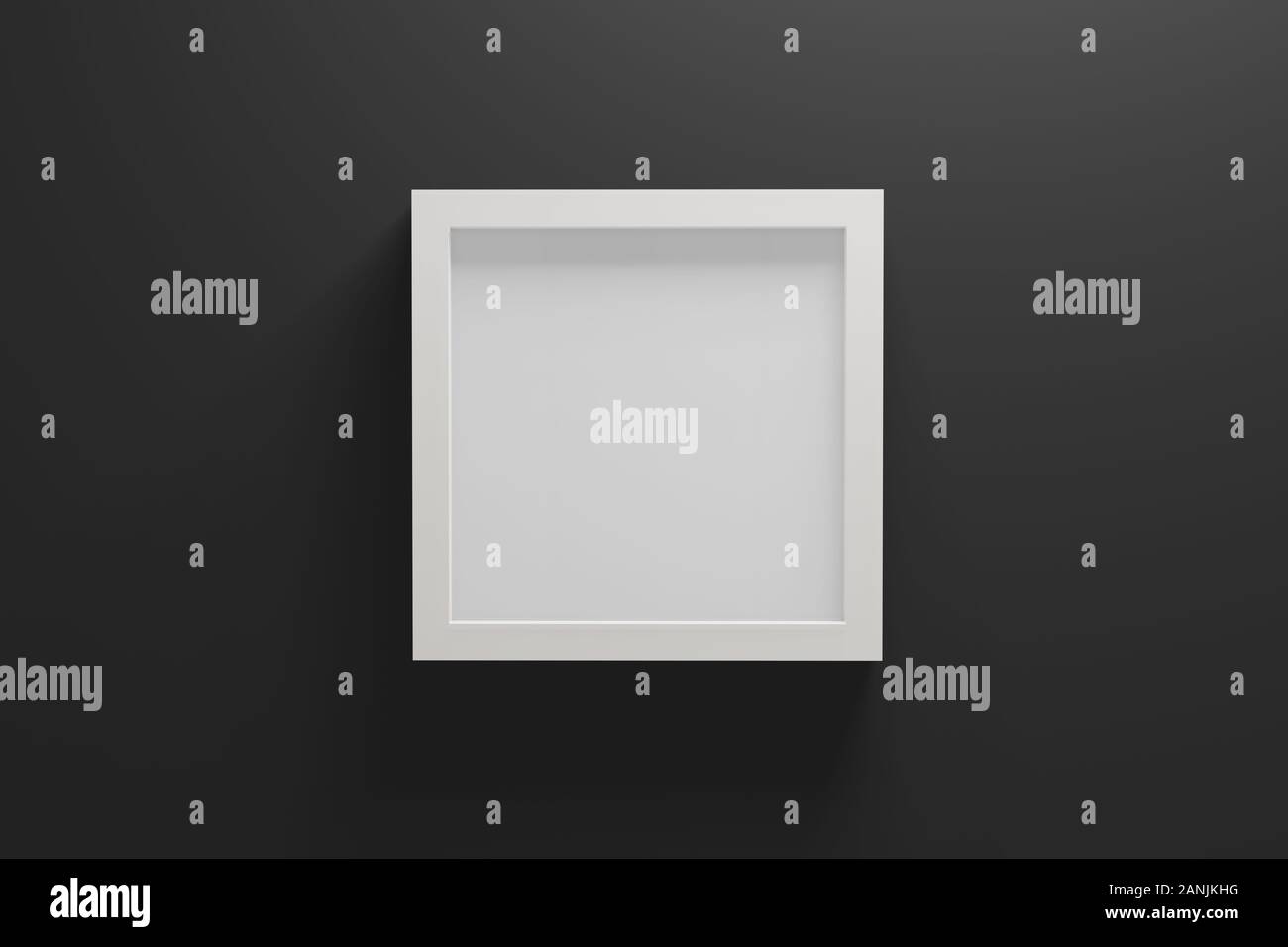 Mockup photo frame on floor at front of hi-res stock photography and ...