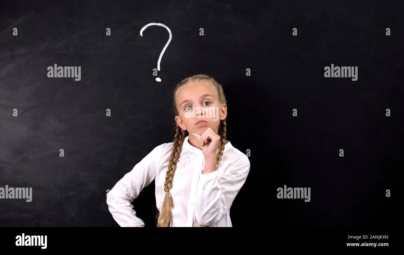Analytical thinking girl hi-res stock photography and images - Alamy