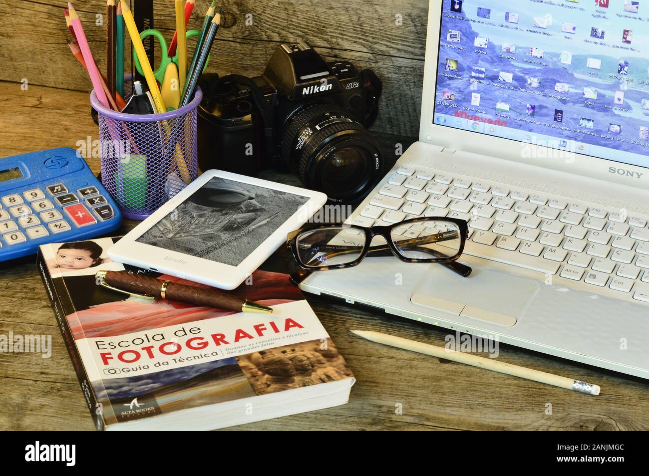 Studying photography photo concept Stock Photo - Alamy