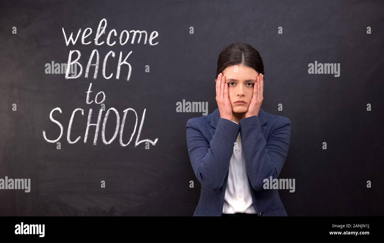Frustrated teacher classroom hi-res stock photography and images - Alamy