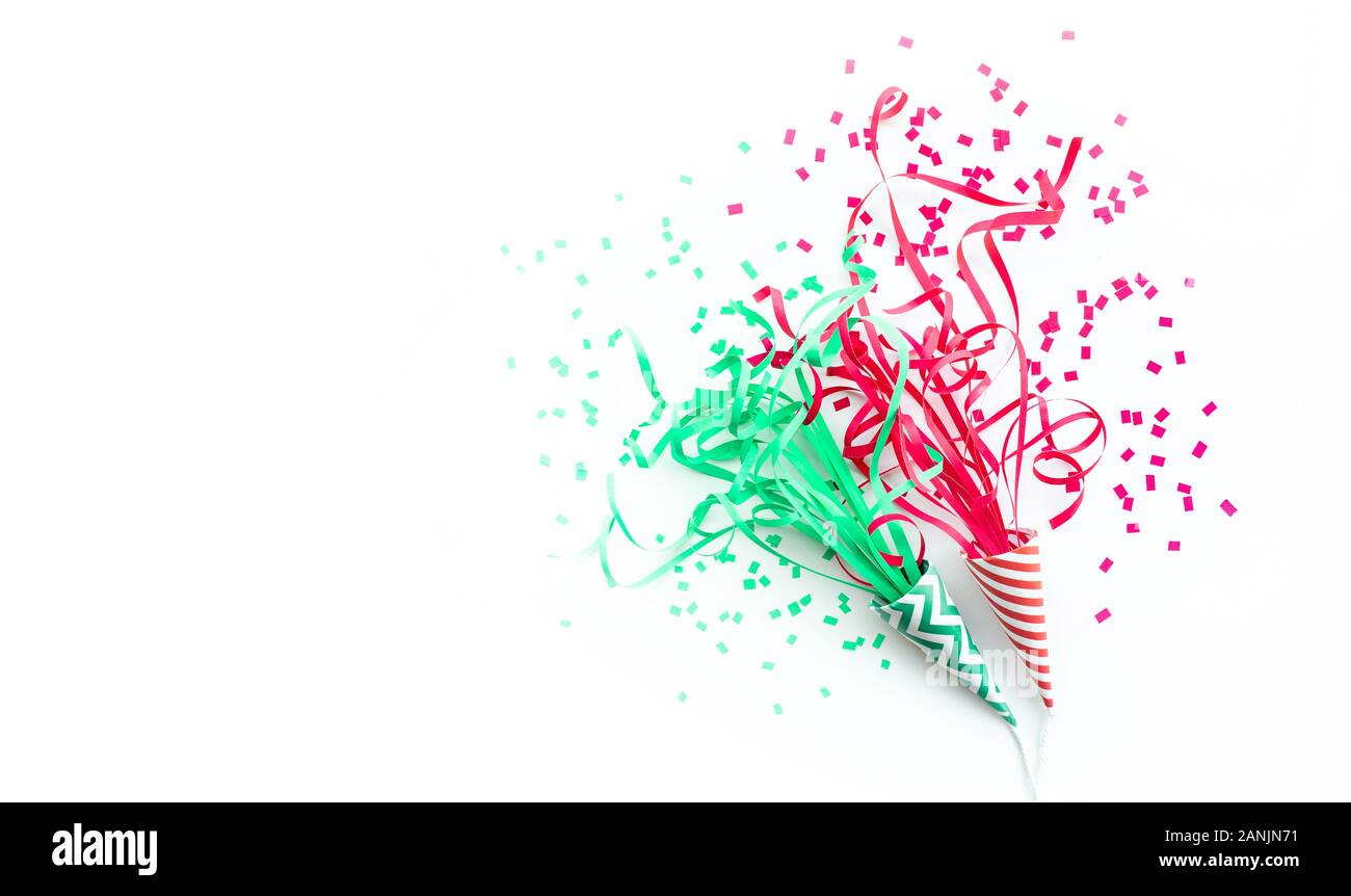 Celebration party and anniversary concepts ideas with colorful confetti ...
