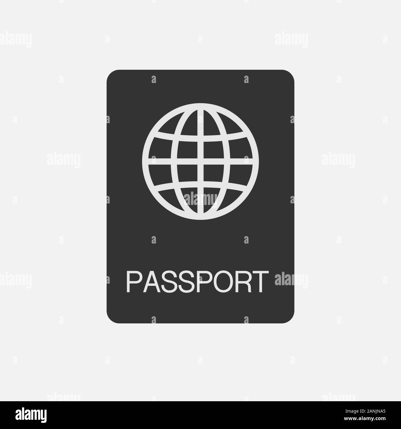 Passport Icon. Vector. Illustration. Isolate on white background ...