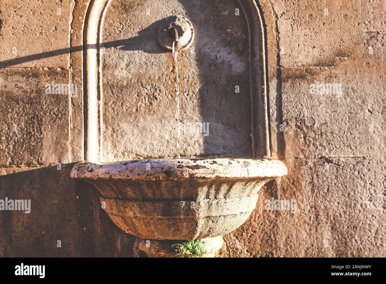 urban antique spring for drinking water Stock Photo - Alamy