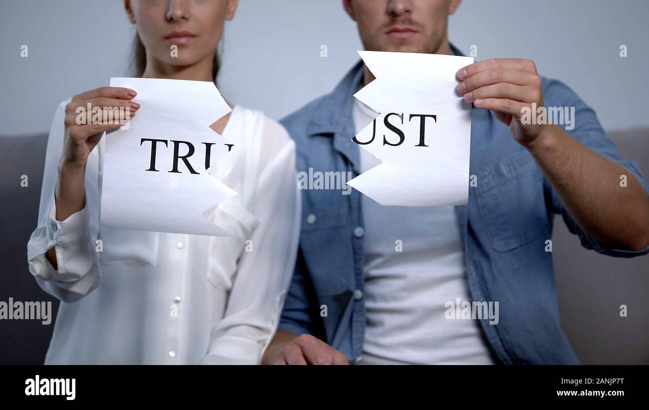 Trust conceptual and young people hi-res stock photography and images ...