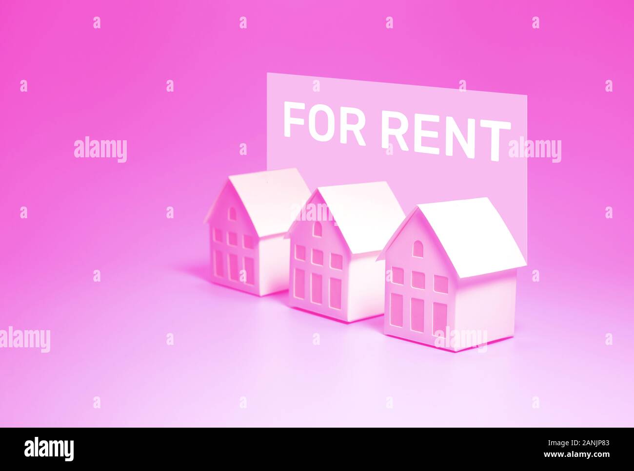 Business property and real estate concepts with for rent text and model ...