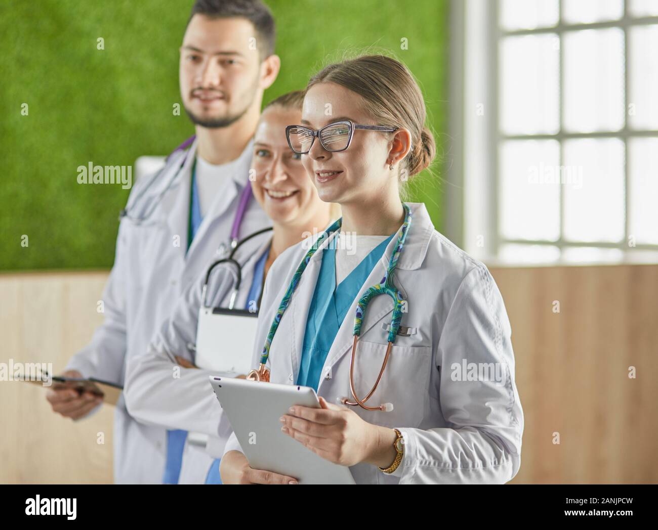 group of medical workers portrait in hospital Stock Photo - Alamy