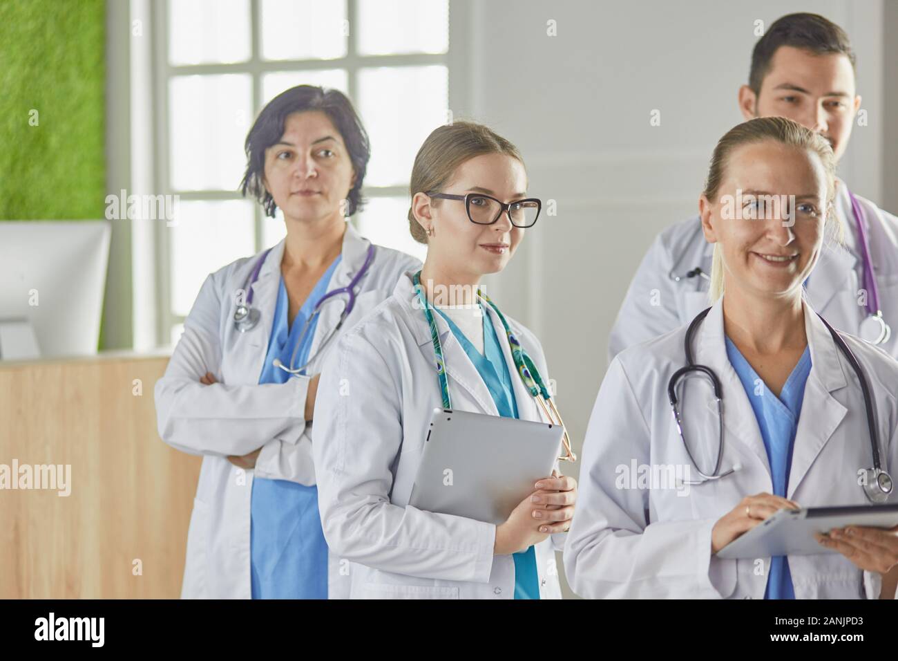 group of medical workers portrait in hospital Stock Photo - Alamy