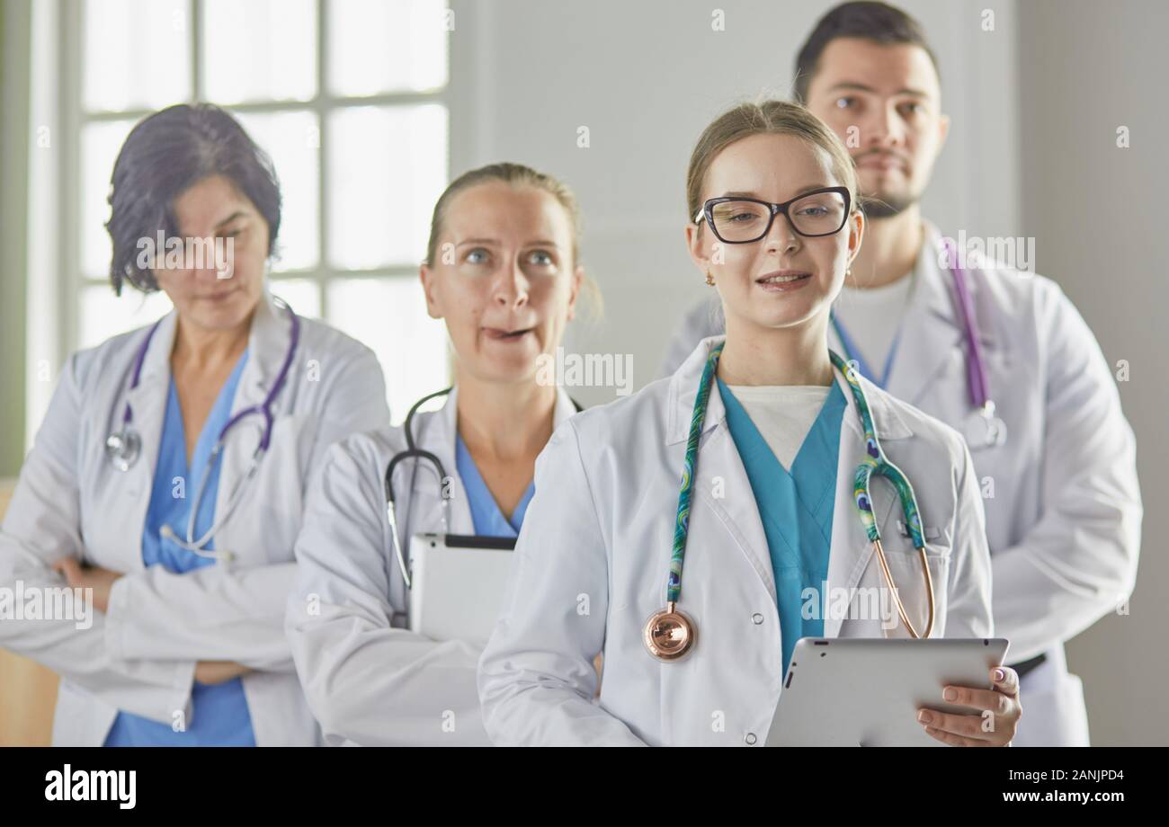 group of medical workers portrait in hospital Stock Photo - Alamy