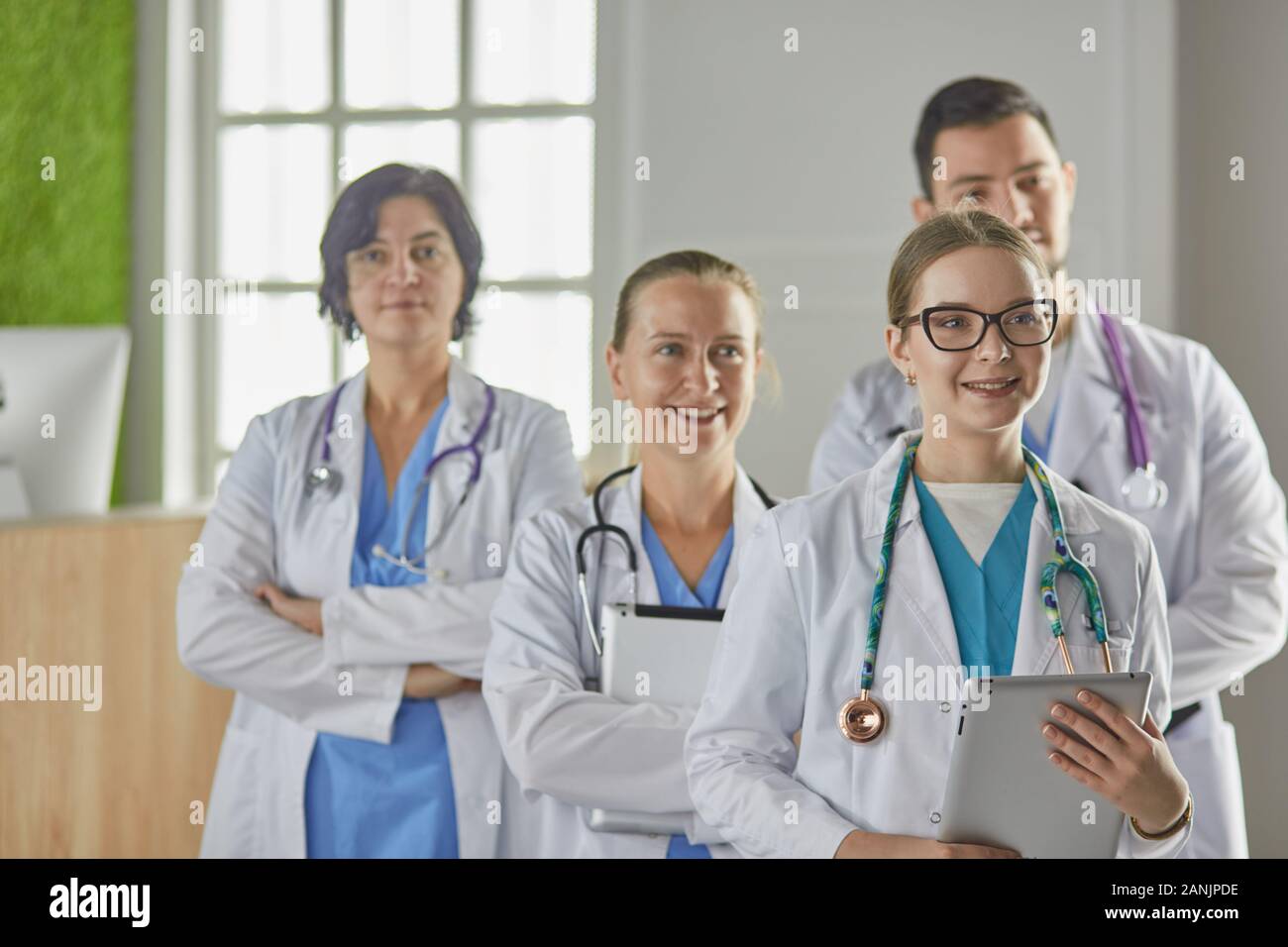 group of medical workers portrait in hospital Stock Photo - Alamy