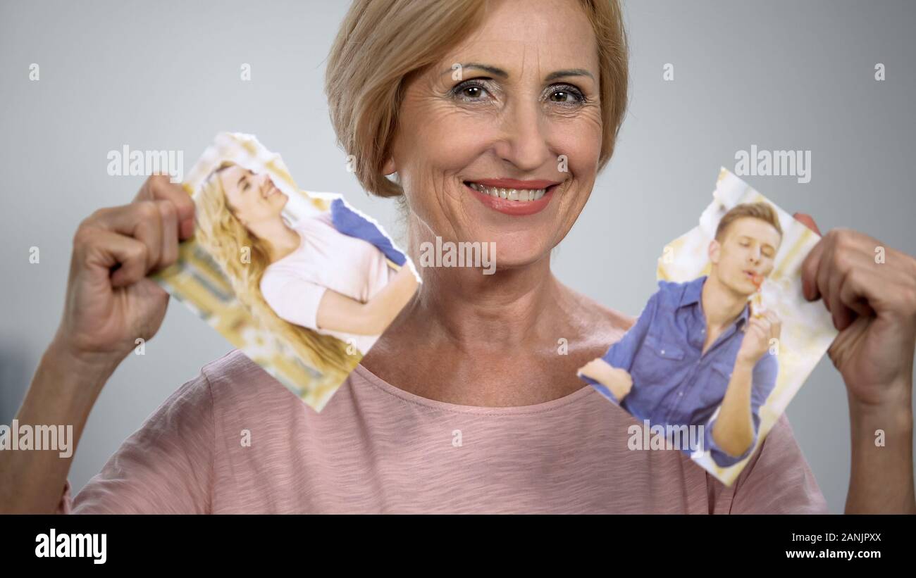 Torn photo woman hi-res stock photography and images - Alamy