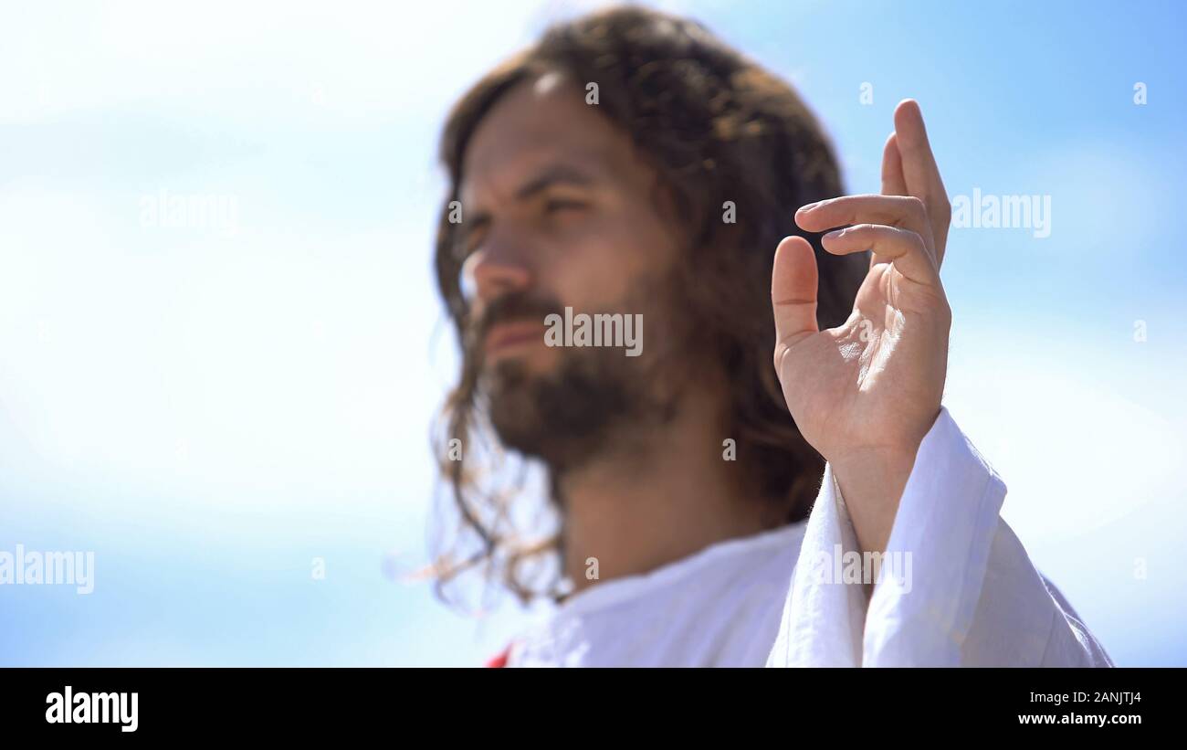 Gesture spiritual sign hi-res stock photography and images - Alamy